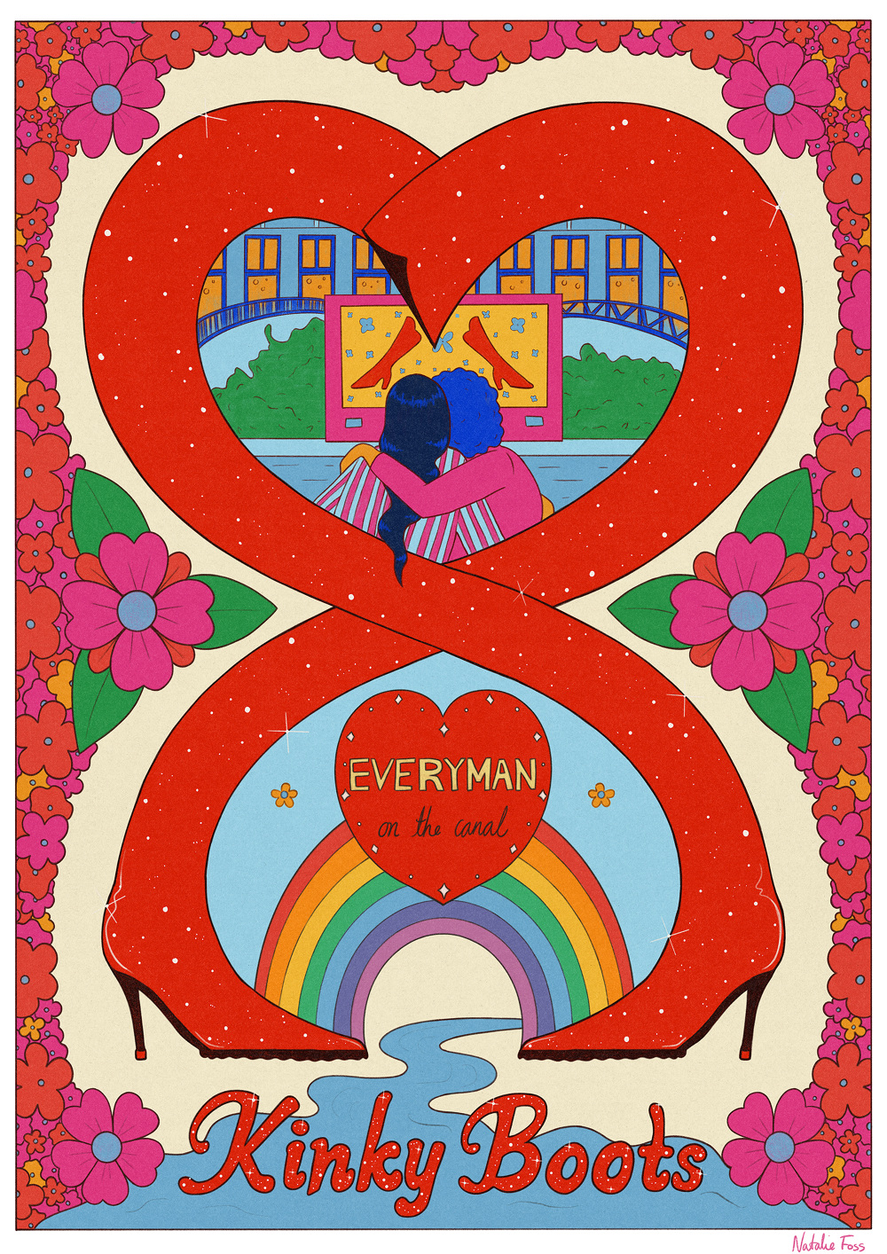 Poster for Everyman Cinema - Kinky Boots - Natalie Foss