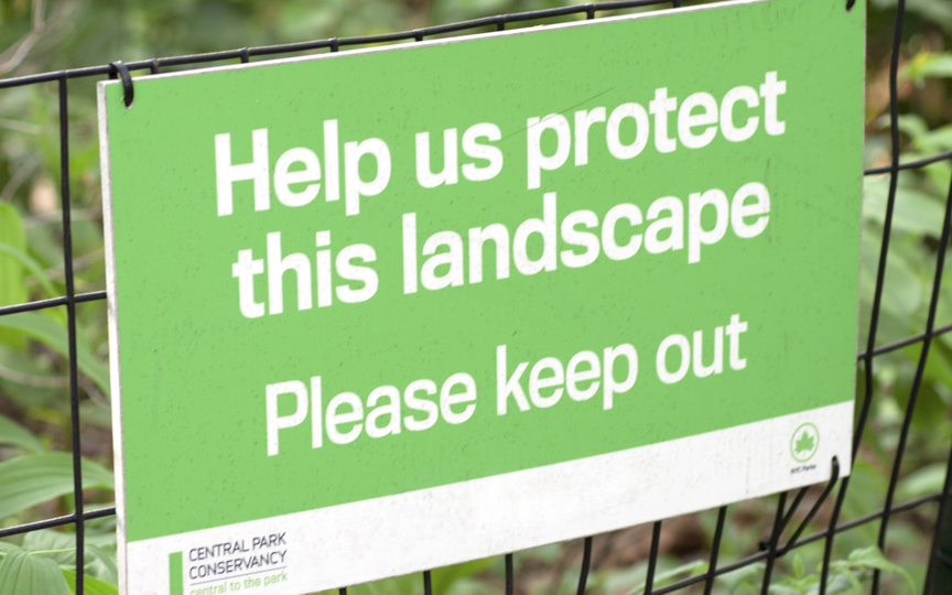 Central Park Signage - Greg Shutters: Type, Graphic Design & Photography