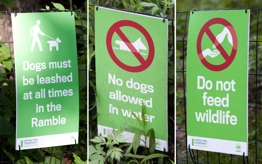 Central Park Signage - Greg Shutters: Type, Graphic Design & Photography