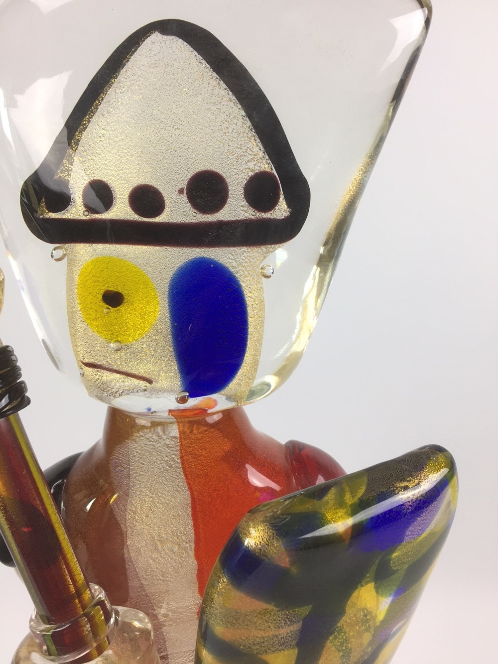 Wonderful glass Sculpture "Warrior on Guard" by Alessandro Barbaro ...