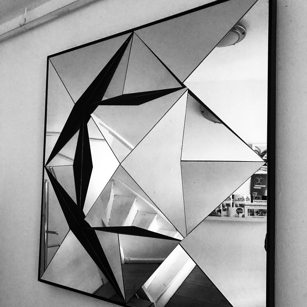 SOLD this (kinetic?) Mirror Glass Relief Sculpture "Z.T. - 20 flat ...
