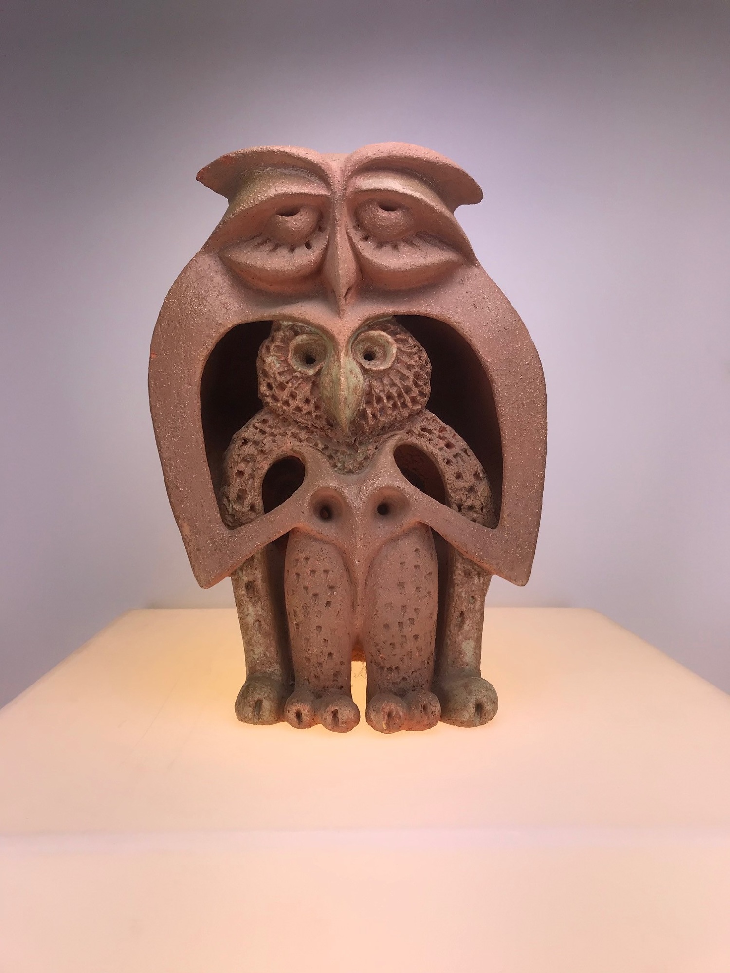 Strange designed pottery sculpture by unknown artist - www.wow.gallery