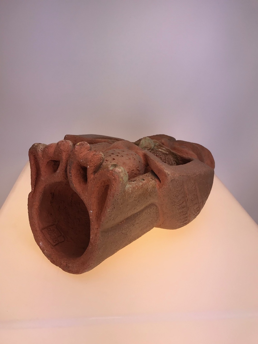 Strange designed pottery sculpture by unknown artist - www.wow.gallery