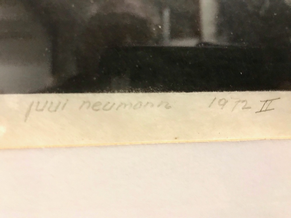 Nice '72 lino-print on paper (limited nr. 2/10) by Dutch Artist Juul ...