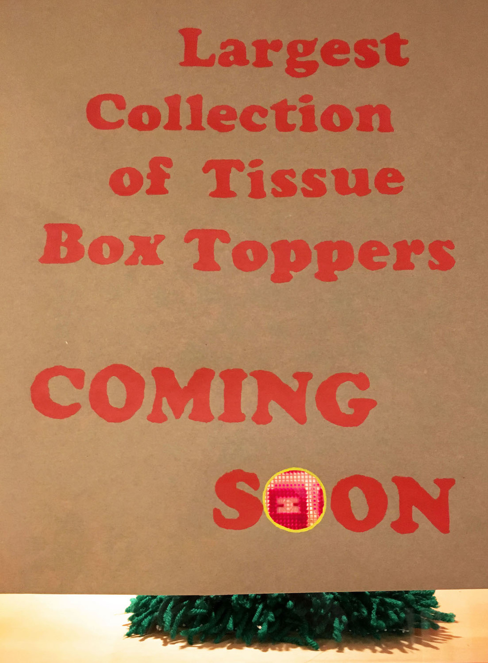 World's Largest Collection of Tissue Box Toppers Coming Soon, a peep ...