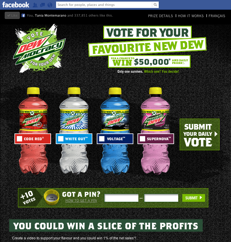 Mountain Dew: DEWmocracy - Craig Brandon: Portfolio