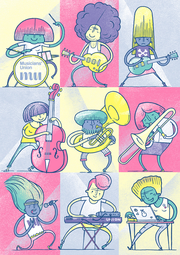 MUSICIANS' UNION Poster - lukedrozd.com