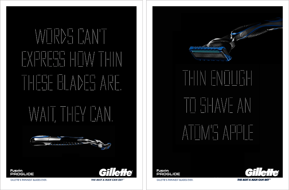 Print Ads: Gillette - Quoc Doan Portfolio