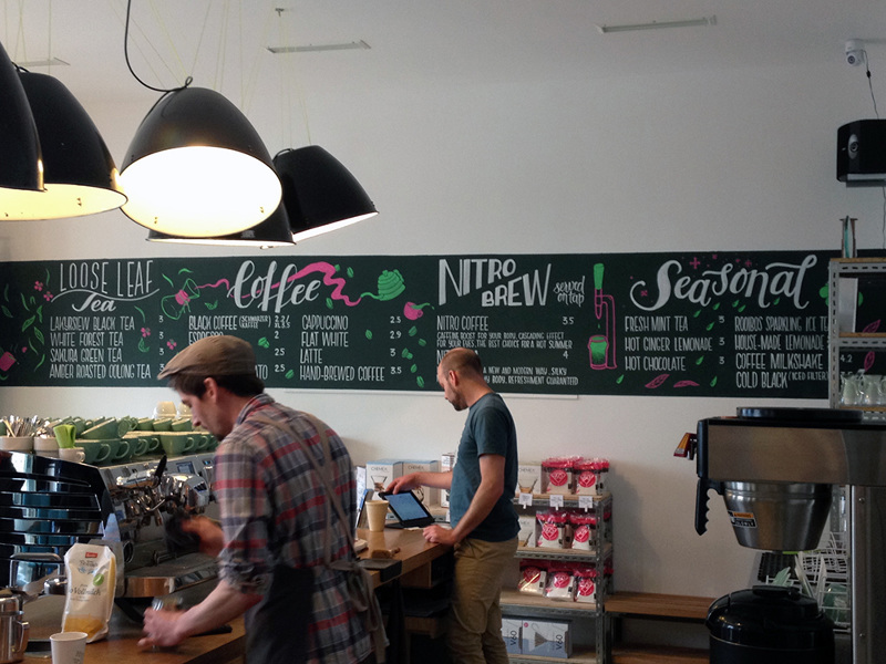 Happy Baristas - vikunia illustration & hand-lettering