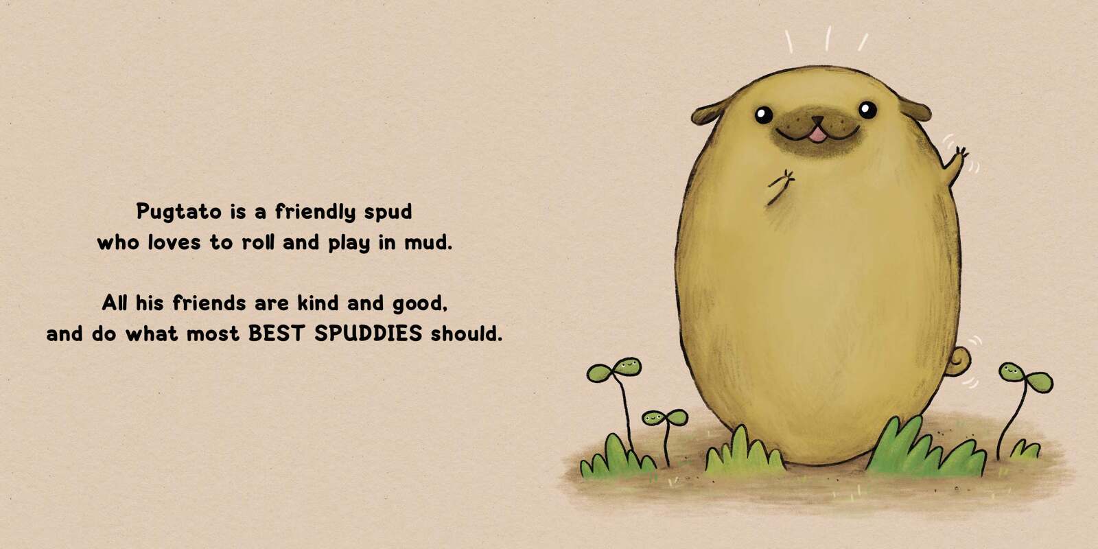 Pugtato Let's Be Best Spuddies! - Sophie Corrigan