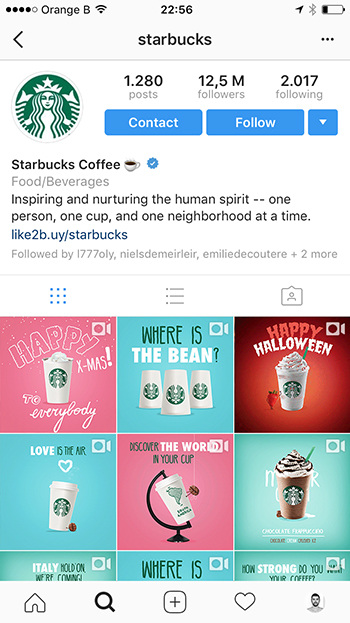Starbucks on Instagram - olivier verhellen