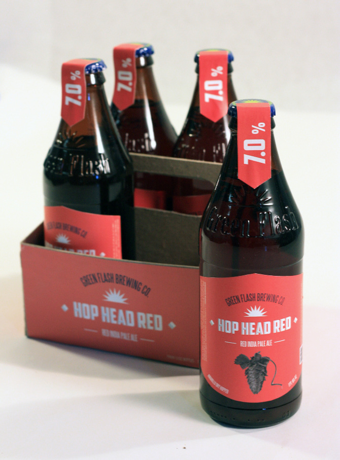 Green Flash Hop Head Red Redesign - Peter Paik Design