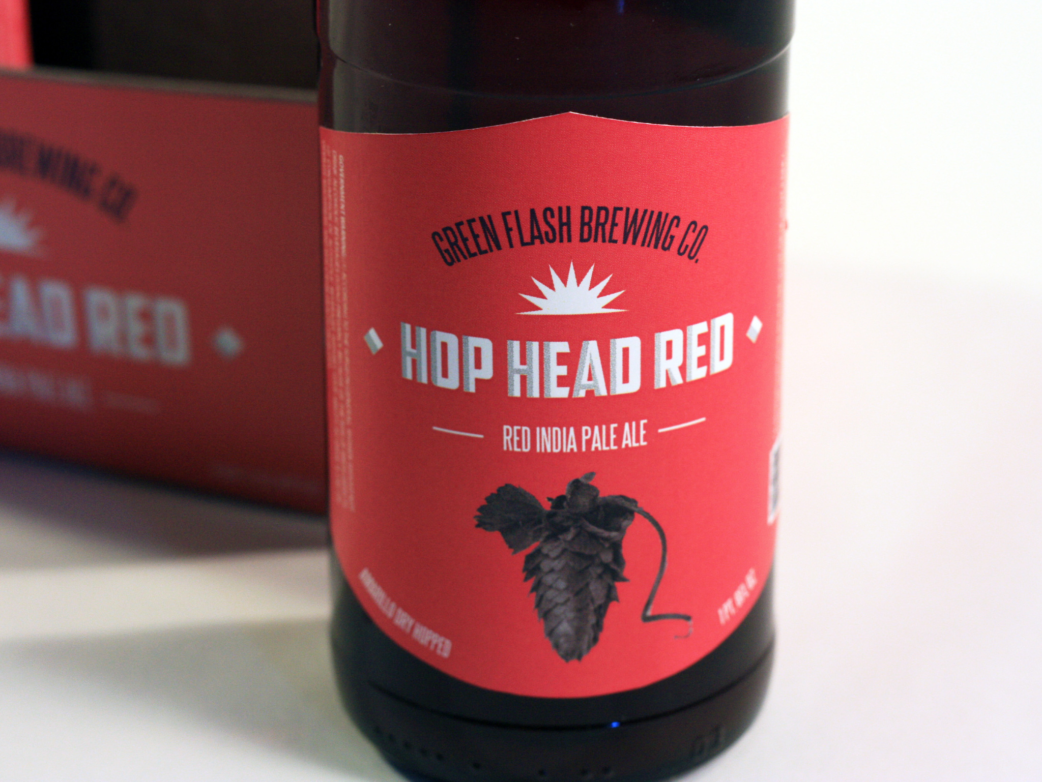 Green Flash Hop Head Red Redesign - Peter Paik Design