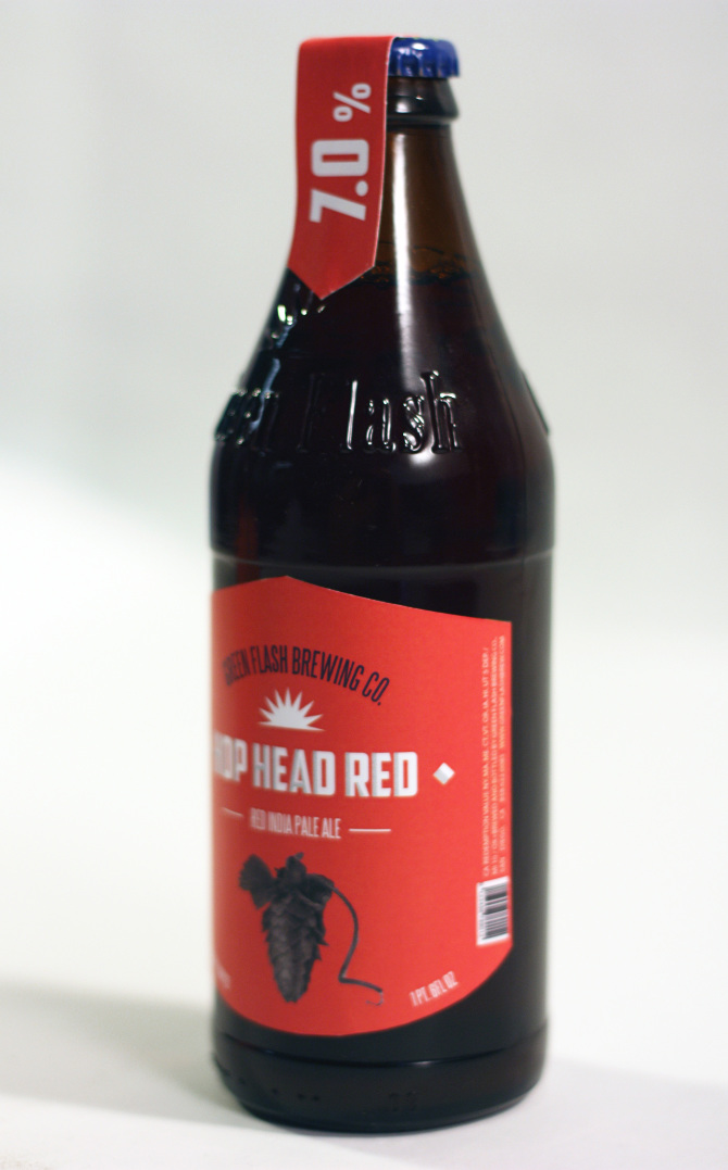 Green Flash Hop Head Red Redesign - Peter Paik Design