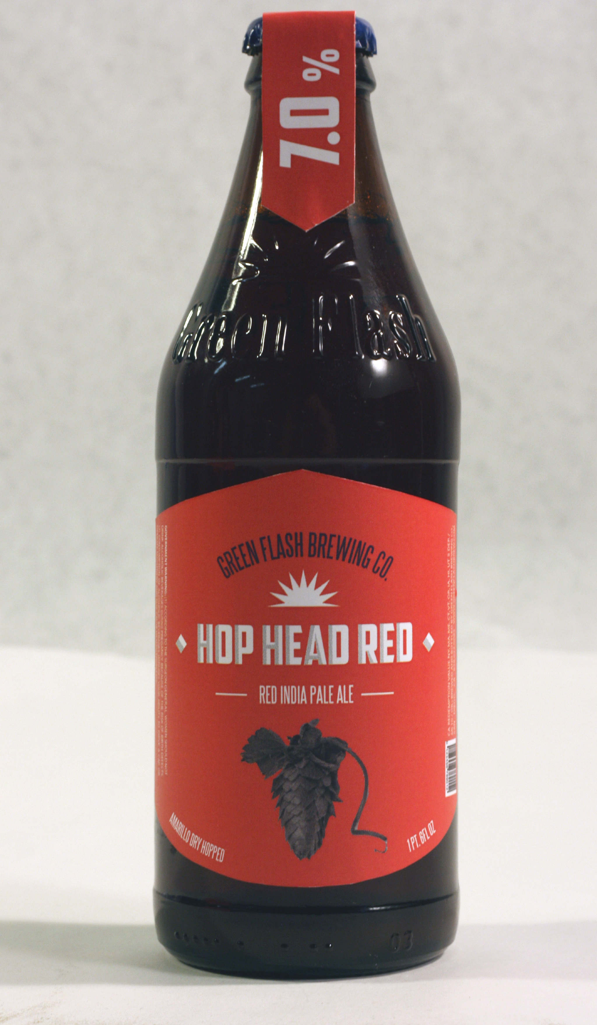 Green Flash Hop Head Red Redesign - Peter Paik Design