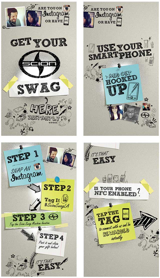 SCION - INSTAGRAM POWERED "SWAG MACHINE" - Krystle Minette's Portfolio