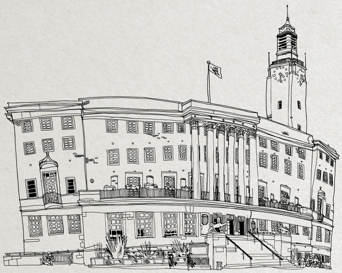 Buildings - Alex Nicholson Illustration