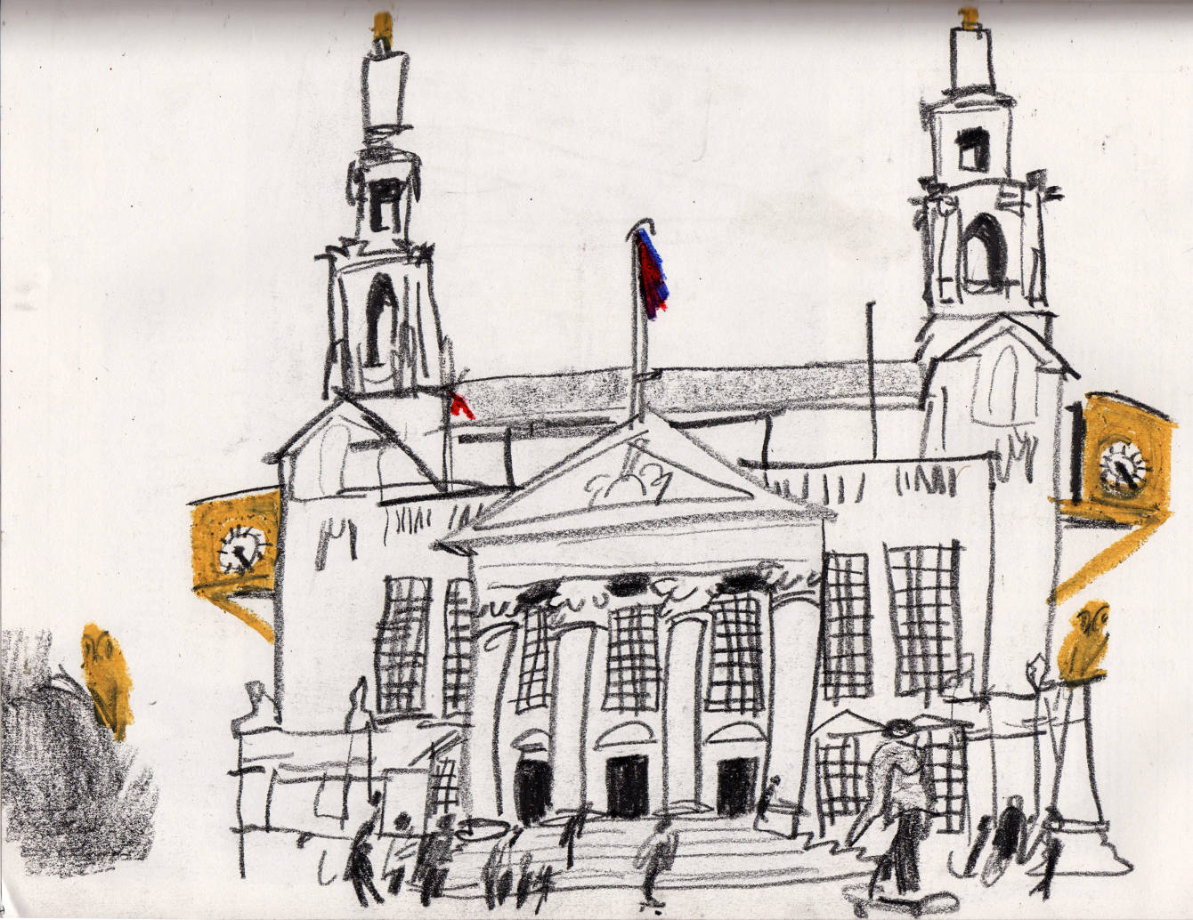 Buildings - Alex Nicholson Illustration