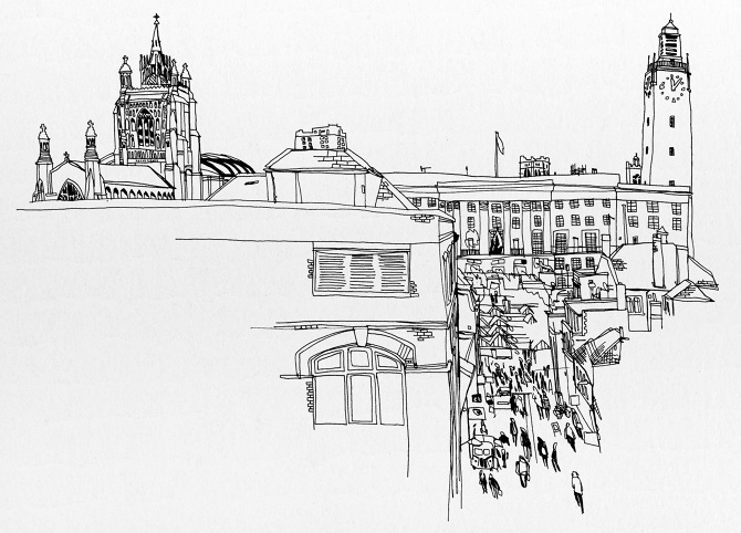 Buildings - Alex Nicholson Illustration