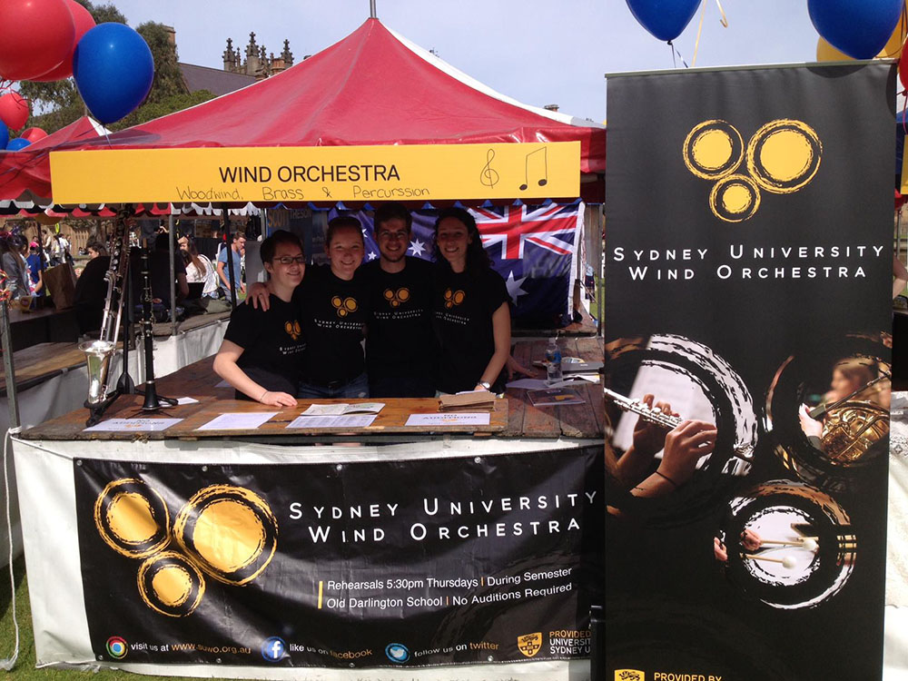 Sydney University Wind Orchestra Banner Design - Lachlan Sunderland