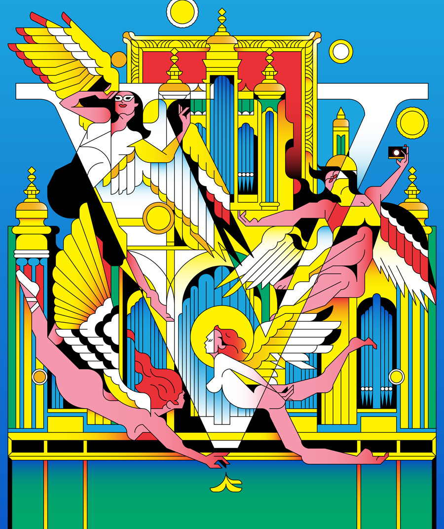 Volkskrant V Special - Maus Baus Illustration