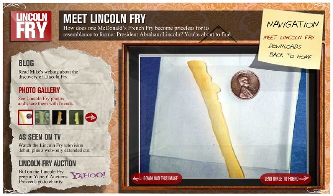 McDonald's "Lincoln Fry" - Jay Manheimer