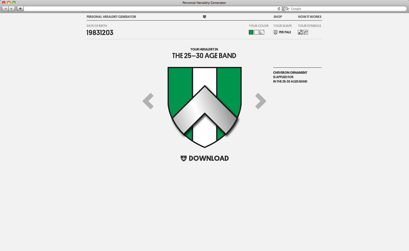 HERALDRY GENERATOR - Min Ji Lee