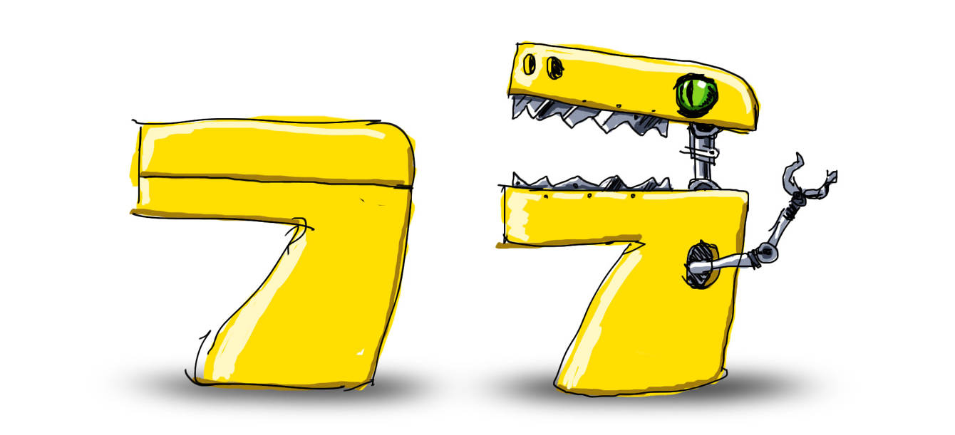 Super 7 idents - Peter Dobes - animation - motion graphics