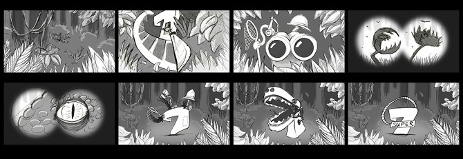 Super 7 idents - Peter Dobes - animation - motion graphics