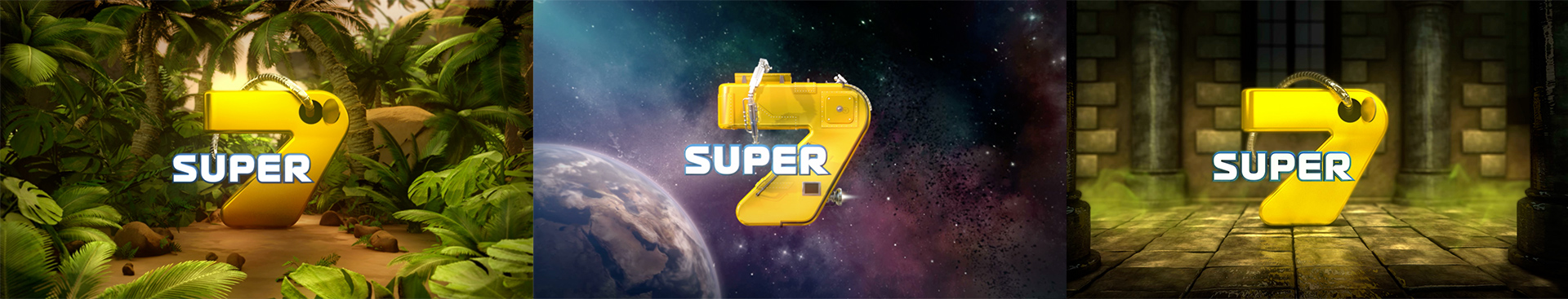 Super 7 idents - Peter Dobes - animation - motion graphics