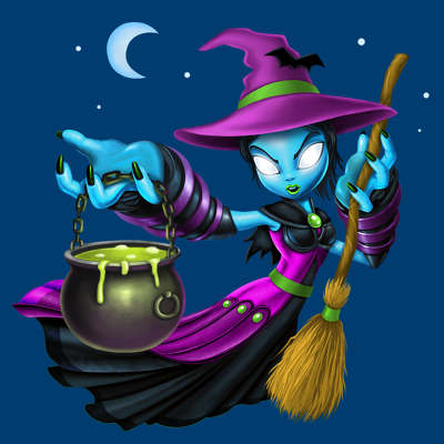 Hallows' Eve hex - Kara Zisa Illustrator & UI Artist