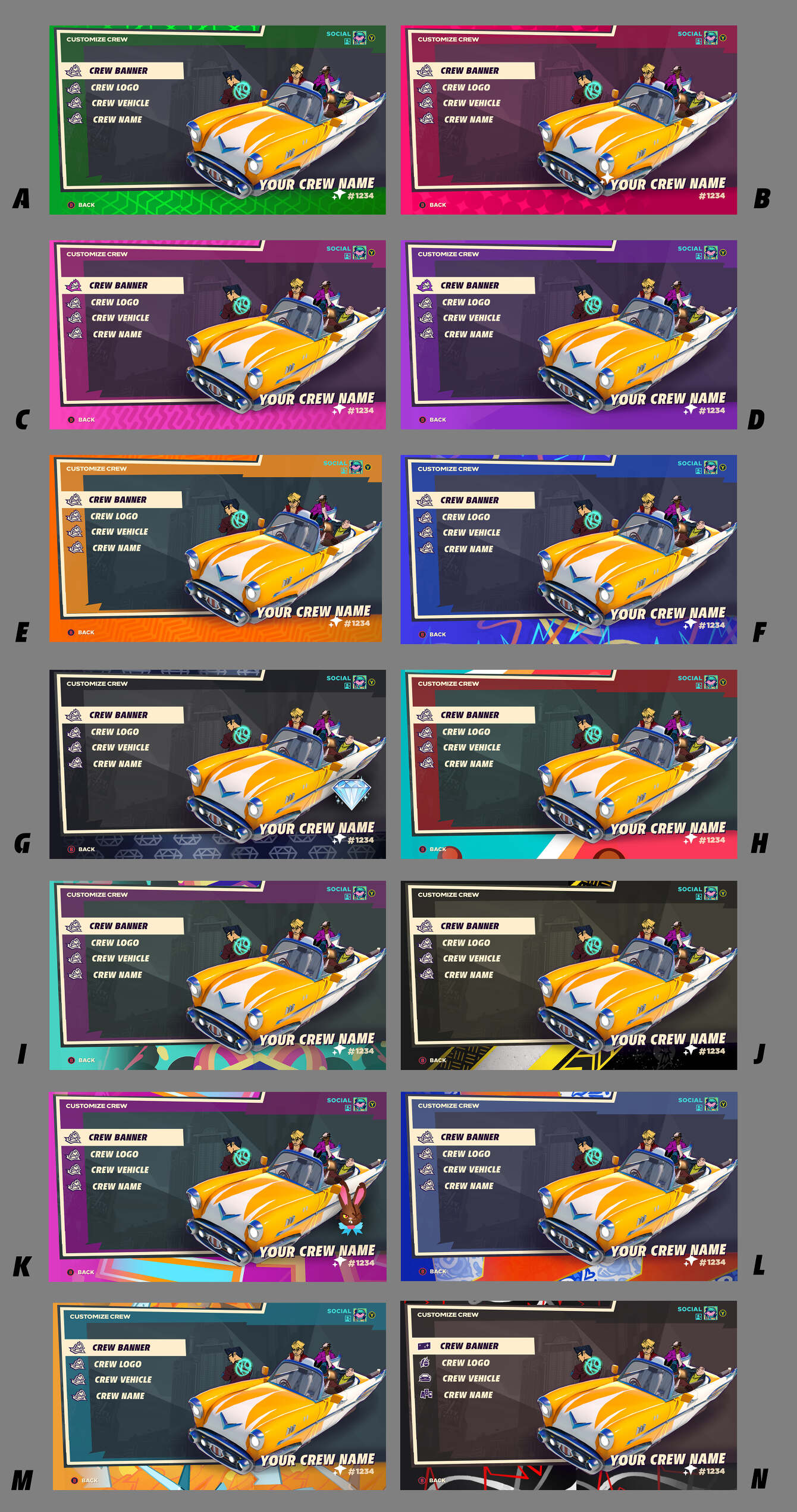 Crew Menu - Kara Zisa Illustrator & UI Artist