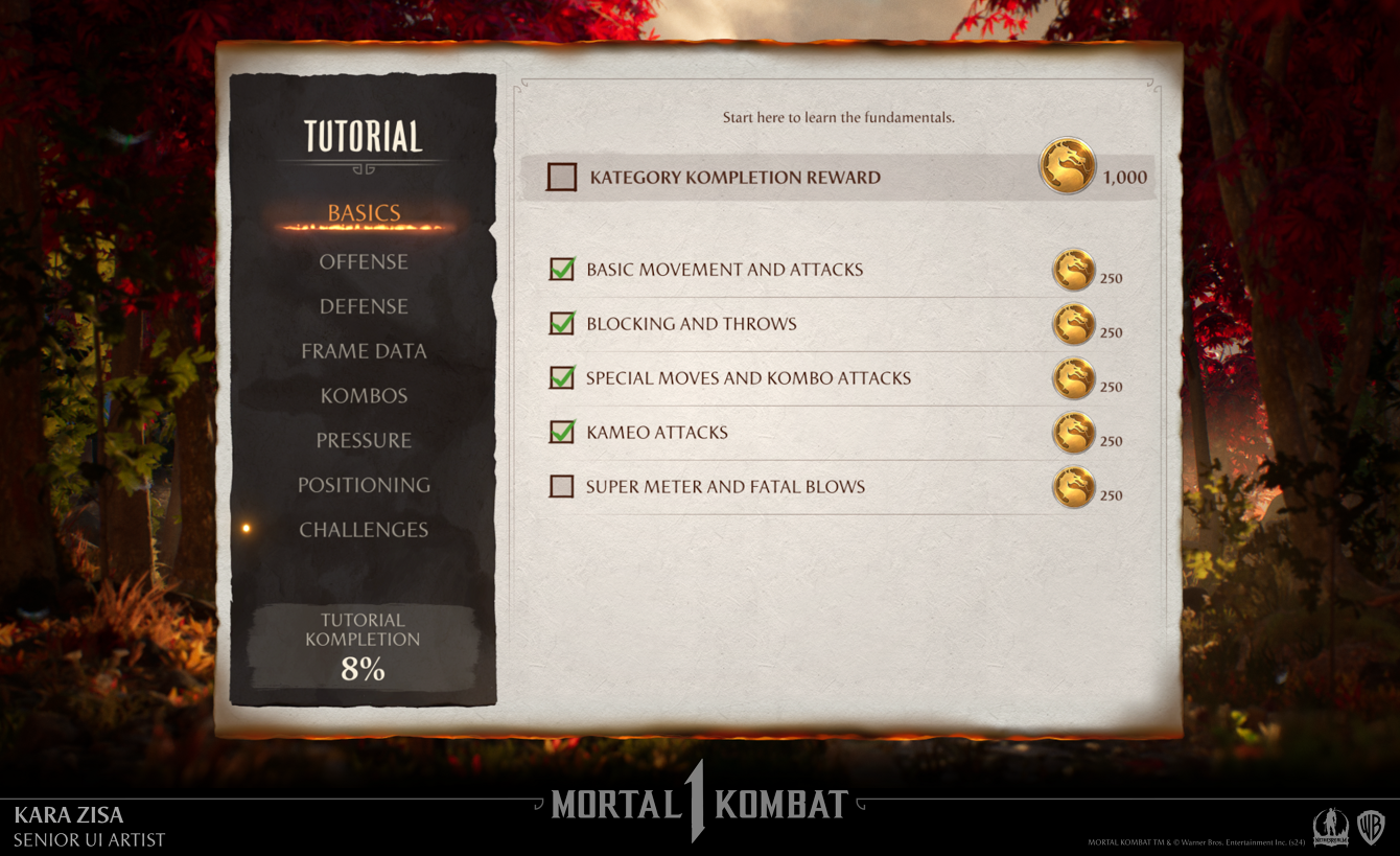 Tutorial Menu - Kara Zisa Illustrator & UI Artist
