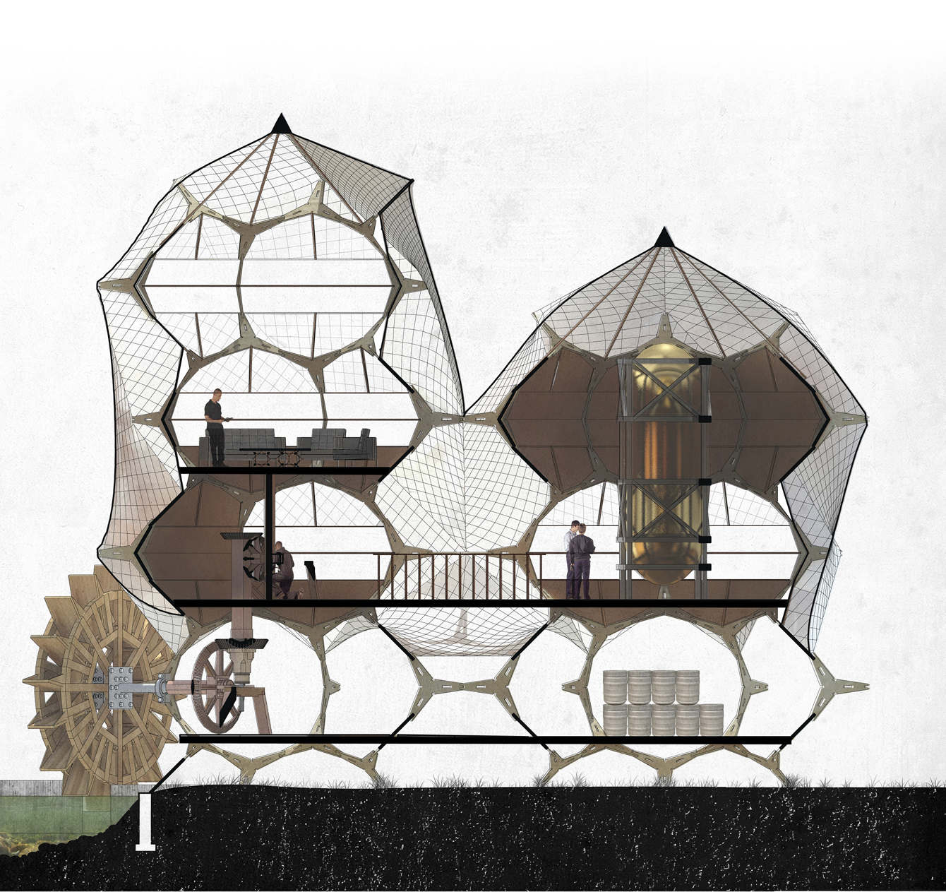 Polydomus Watermill - Thomas Damerham