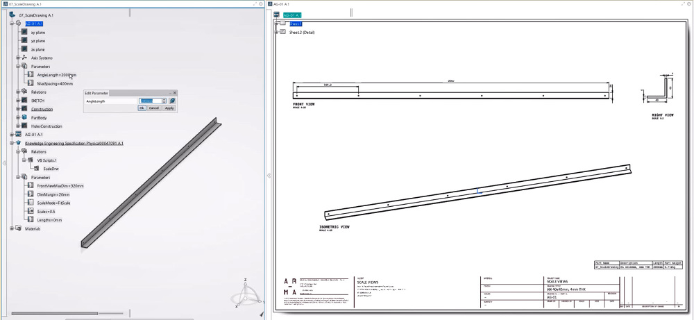 Scaling drawing views - be mirco