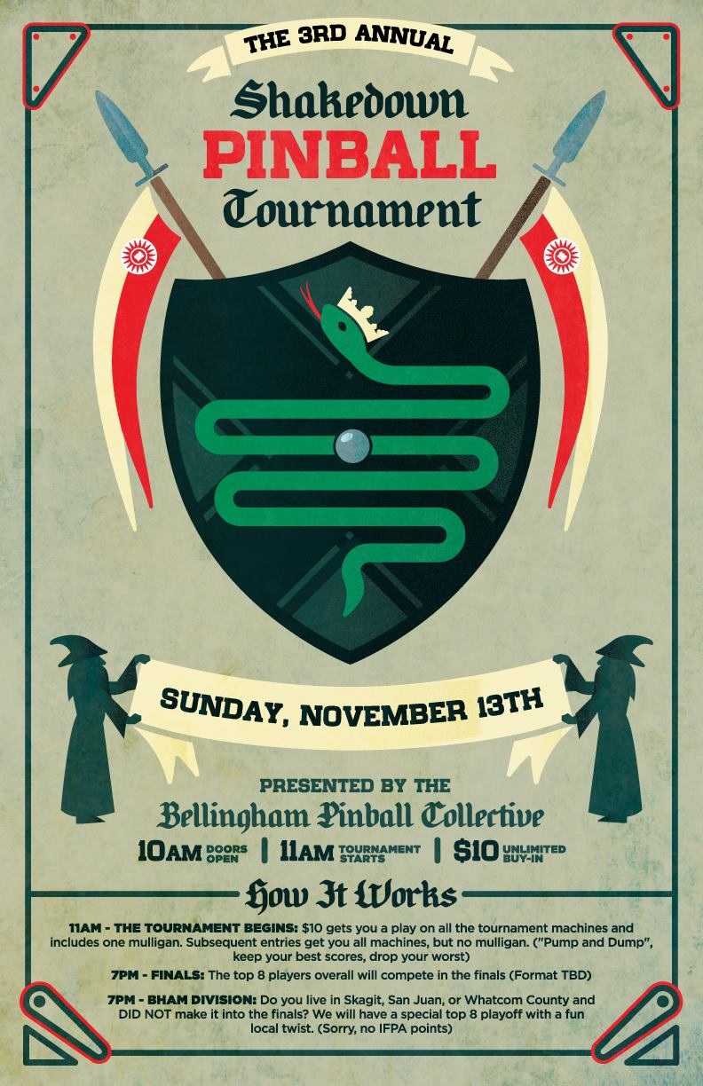 Shakedown Pinball Tournament - Lariat Creative • Bellingham Flag ...