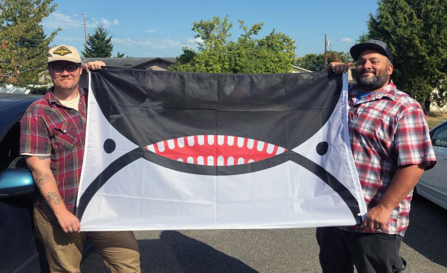Orca Face Flag Design - Lariat Creative • Bellingham Flag • Seattle ...