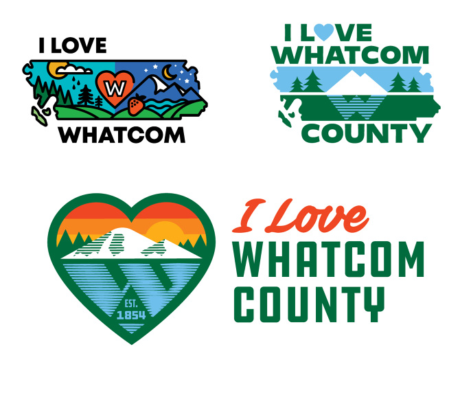 I Whatcom - Lariat Creative • Bellingham Flag • Seattle Flag ...