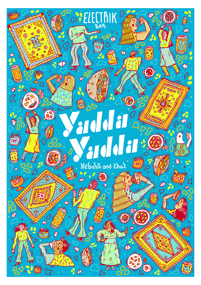 'Yadda Yadda' menu branding - AdamMenzies