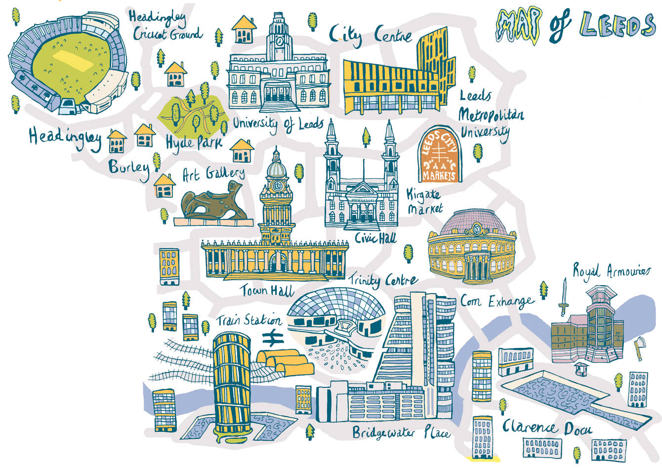 Leeds City Centre Map Leeds Food Aid Network Homelessness And Food Aid