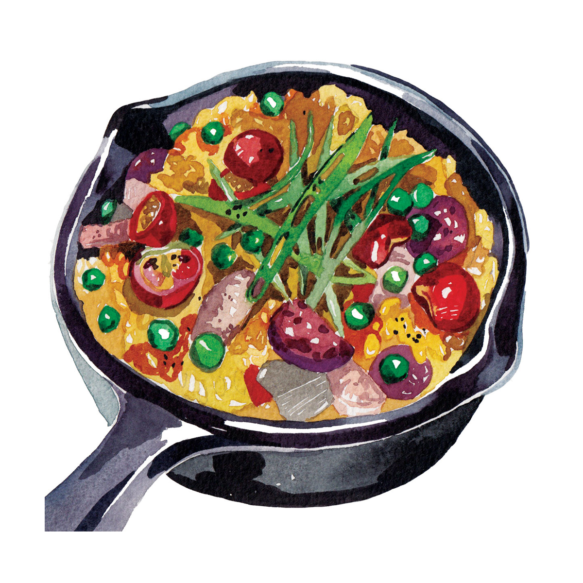 TV Magazine - Food Illustration - Holly Exley Illustration