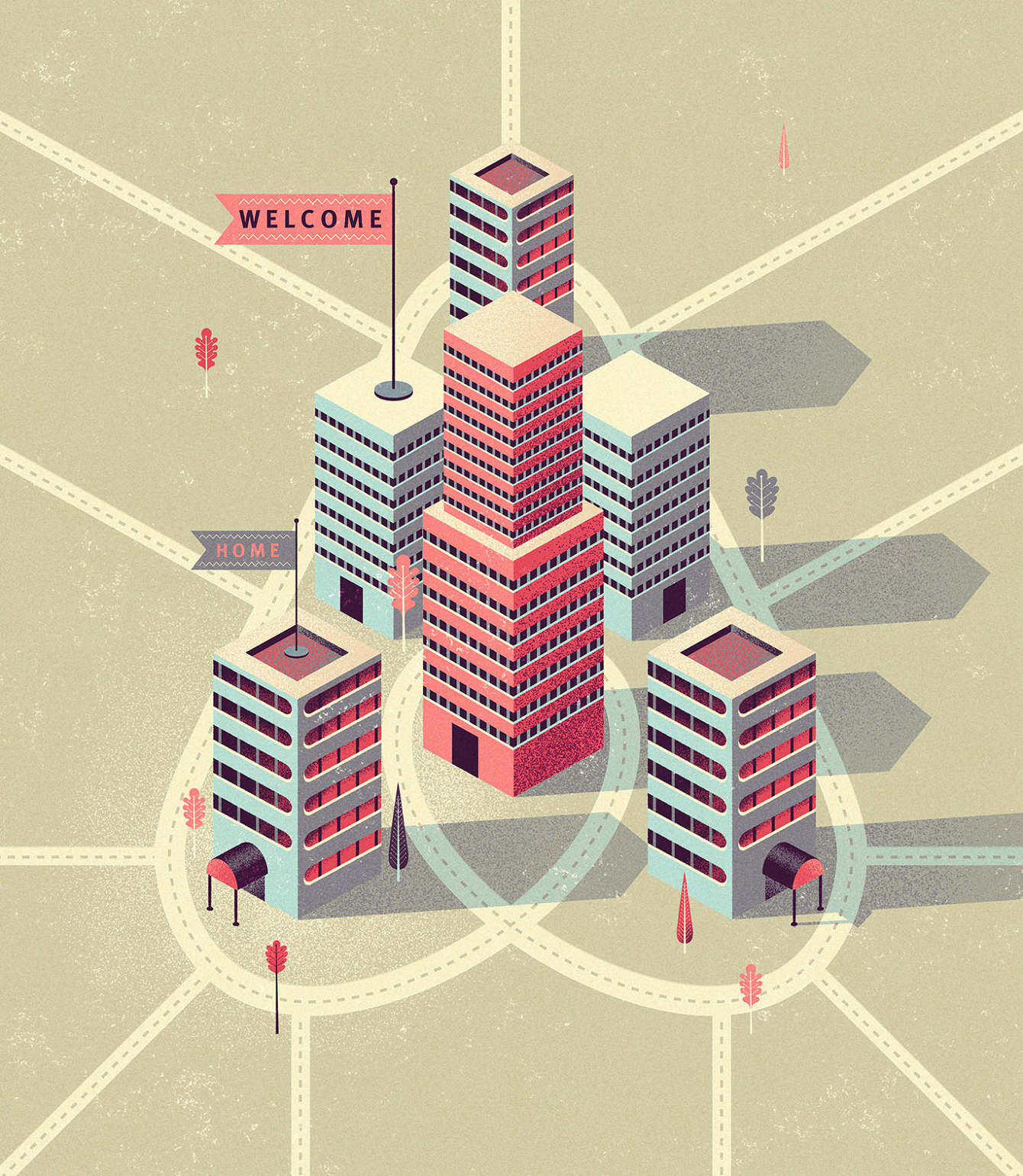 MFE Magazine - AirBNB - Gwen Keraval illustration