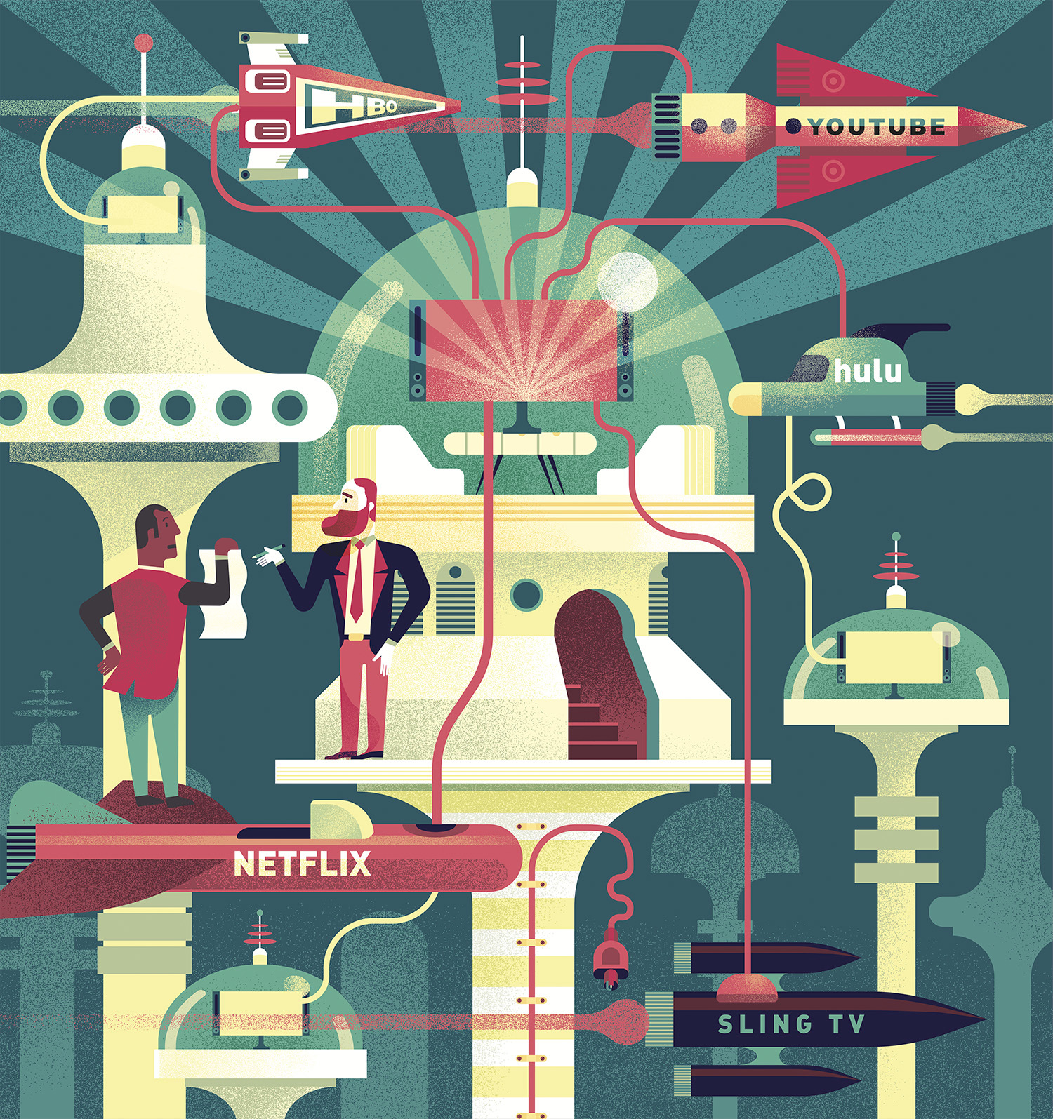 Los Angeles Times Cover - Gwen Keraval illustration