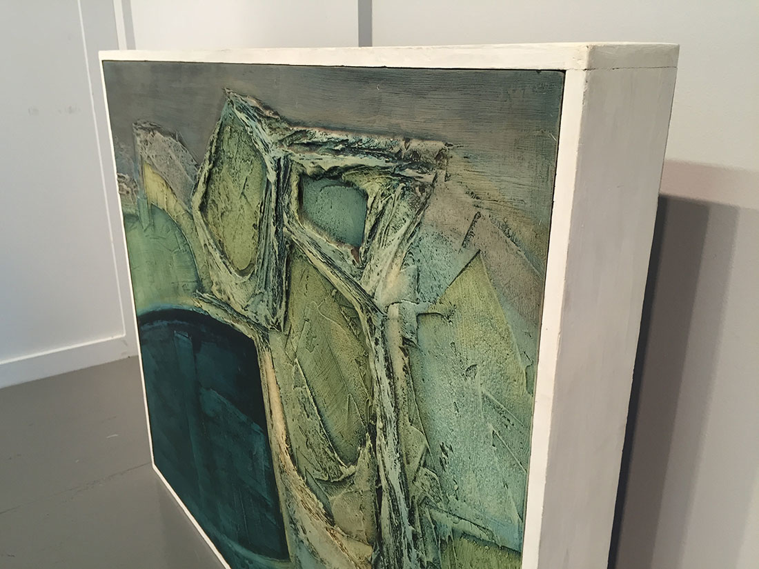 Painted Plaster Relief by Eric Satchwell c 1960 - www.philipvarma.com