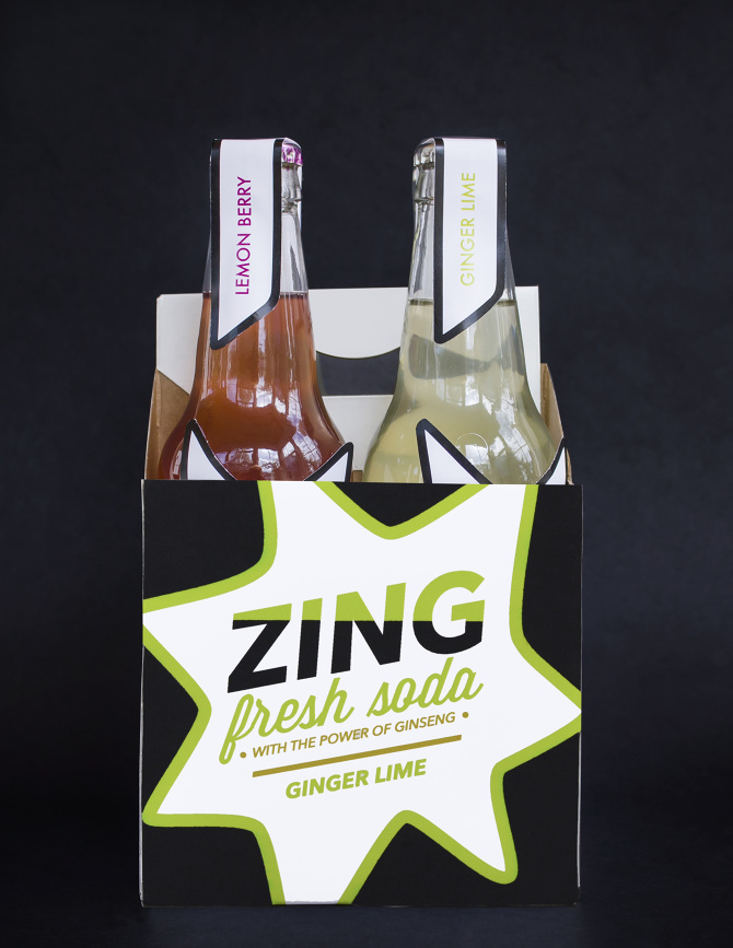 Zing Soda Branding - Katerina Paleckova Graphic Design