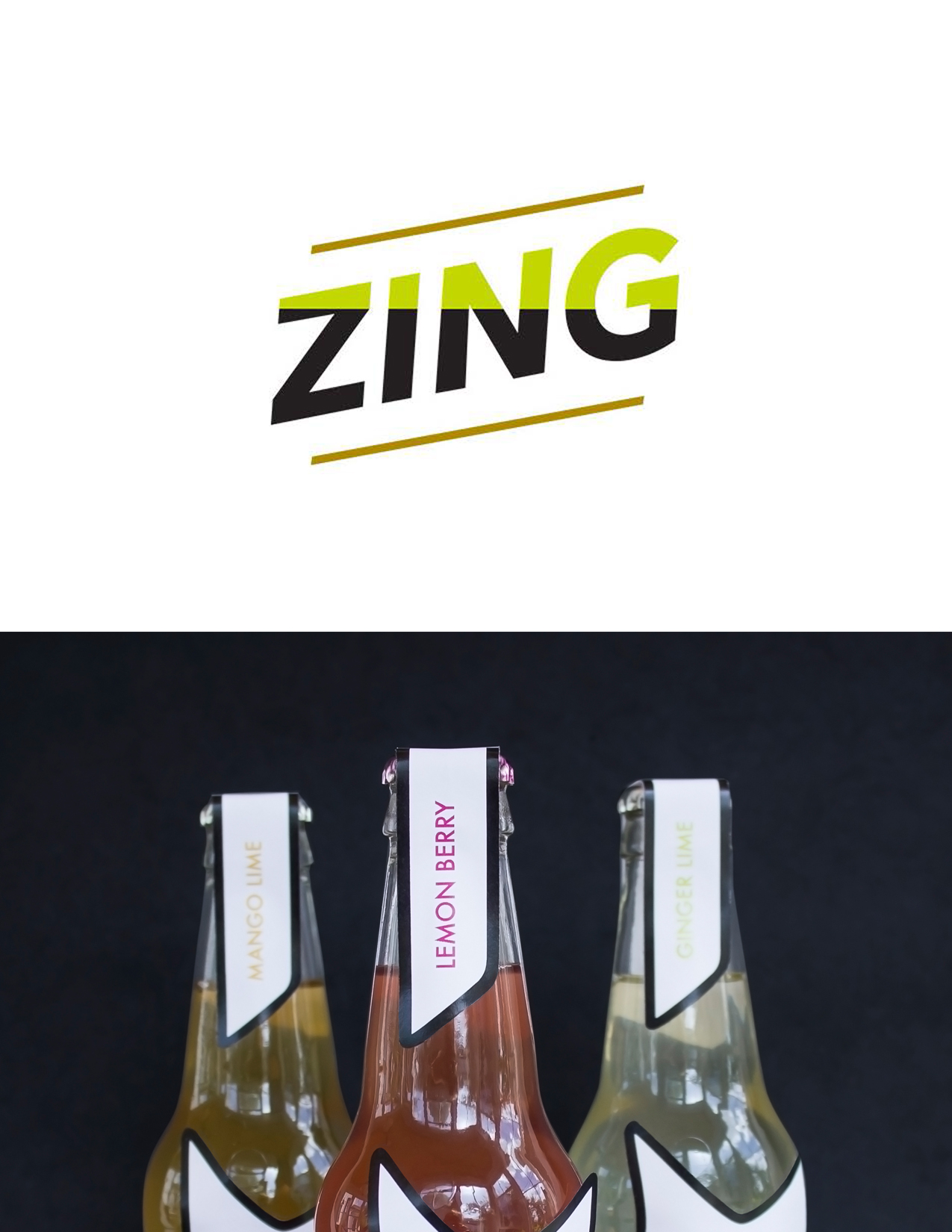 Zing Soda Branding - Katerina Paleckova Graphic Design