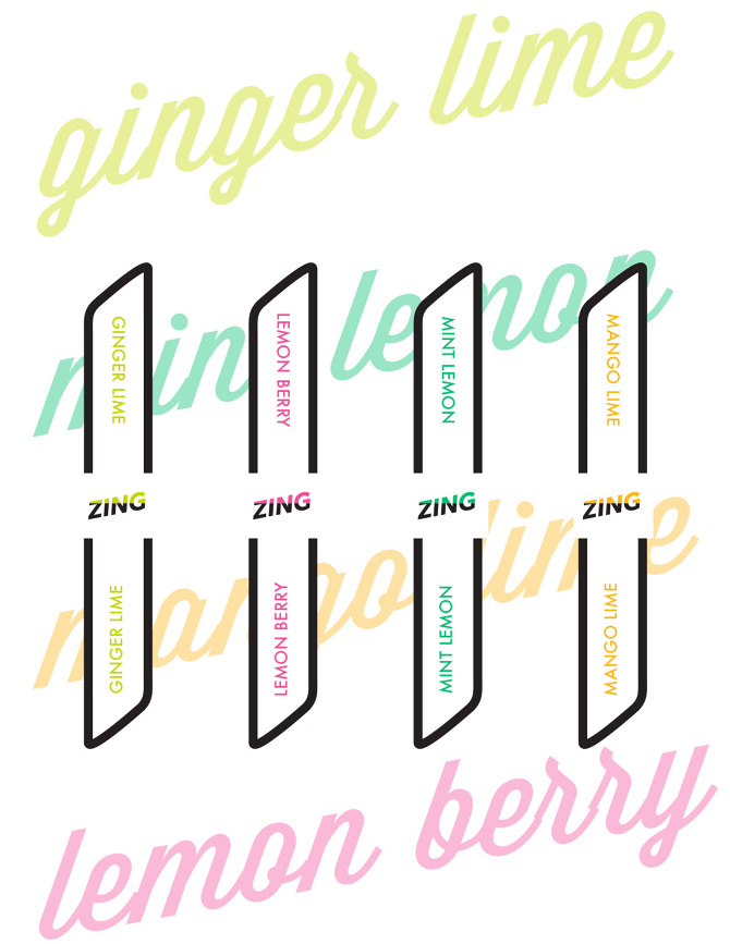 Zing Soda Branding - Katerina Paleckova Graphic Design
