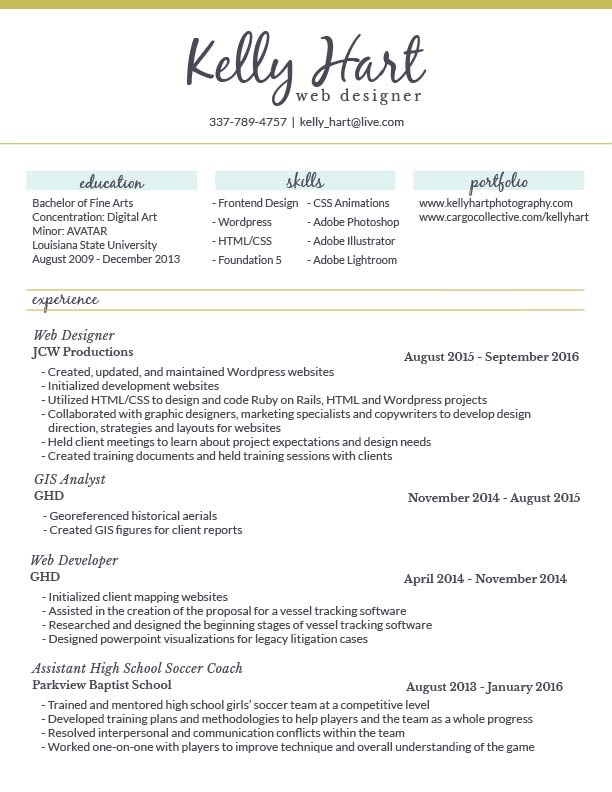 Resume - Kelly Hart