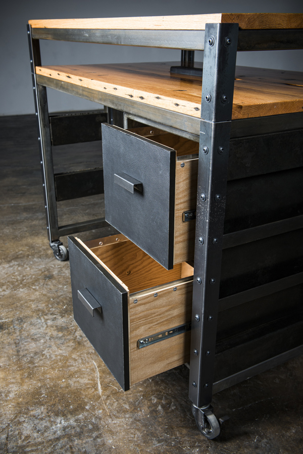 DUAL STANDING WORK STATION - THREE LINE DESIGN