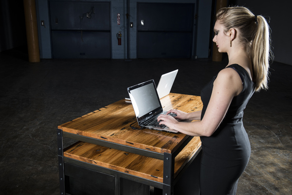 DUAL STANDING WORK STATION - THREE LINE DESIGN